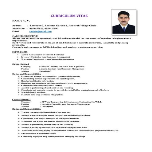 Rasly CV | PDF