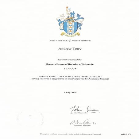 BSc Certificate | PDF