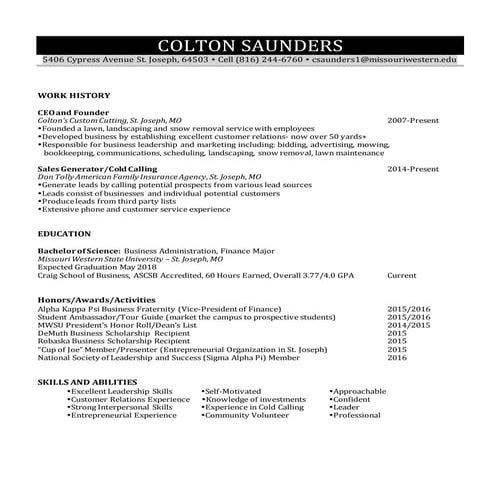 Susan Bernard Resume | DOCX