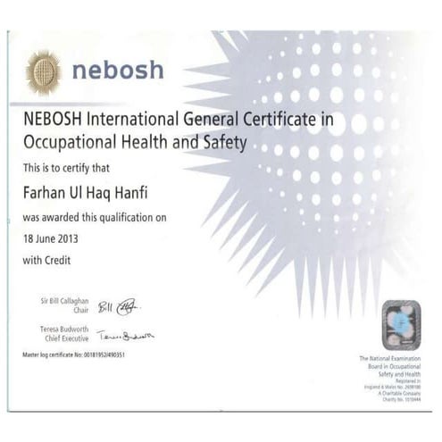NEBOSH Certificate | PDF