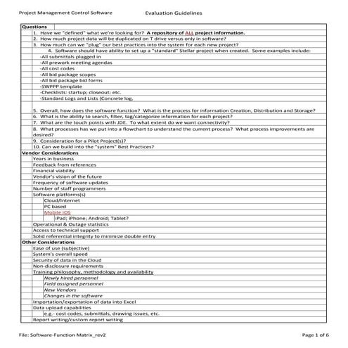 PMCS Evaluation Guidelines | PDF