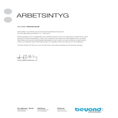 Arbetsintyg_Kristina_Blom | PDF