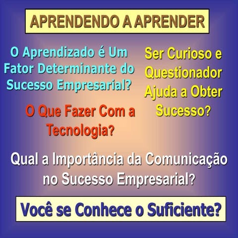 (7) aprendendo a aprender | PPT
