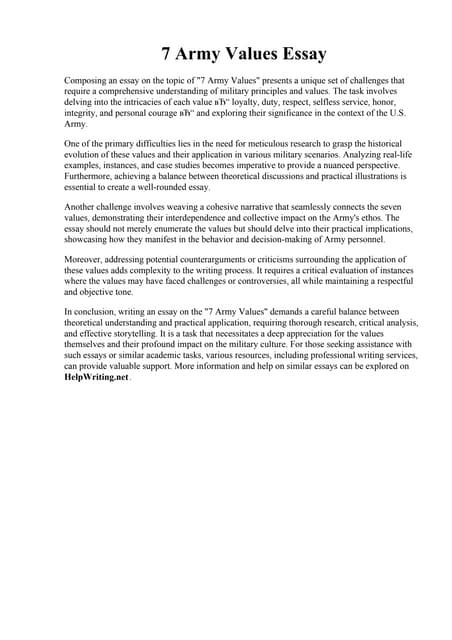 Selfless Service Essay | PDF