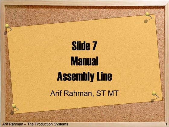 assembly line balancing | PPT