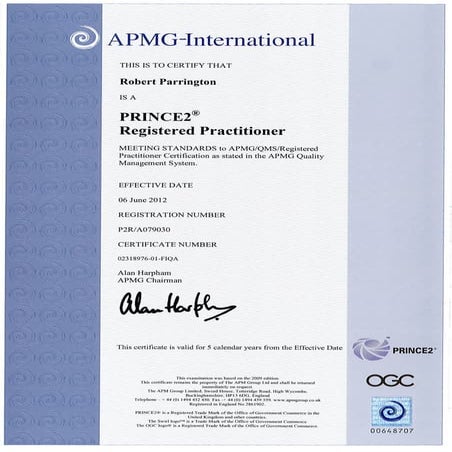PRINCE2 Practitioner Certificate | PDF