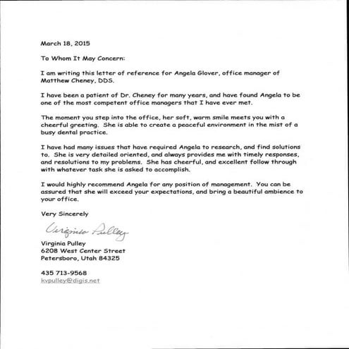 Letter of Recommendation | PDF