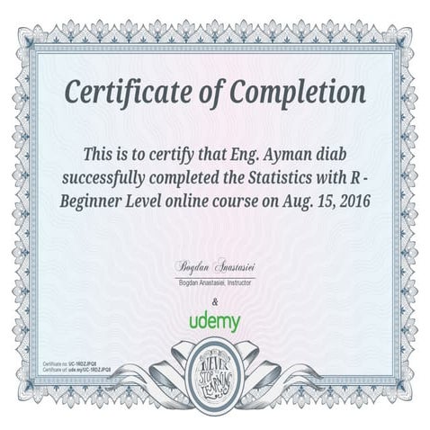 Statistics with R - Beginner Level | PDF