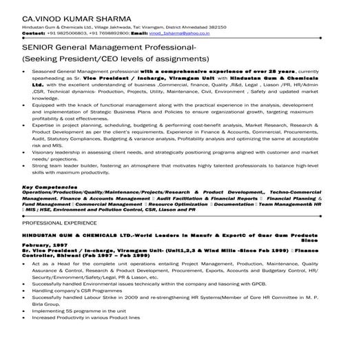 Job Description - Chief Executive Officer - Hospital | PDF