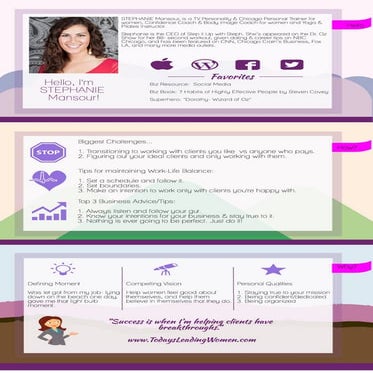 Stephanie Mansour of Step It Up With Steph | PDF