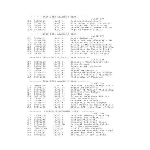 AMU Transcript 2 of 3 | PDF