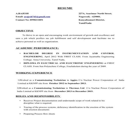 Saravanan.Resume | DOC