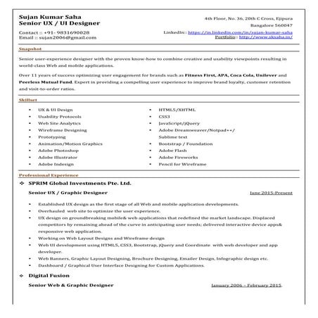 Resume_sujan | PDF