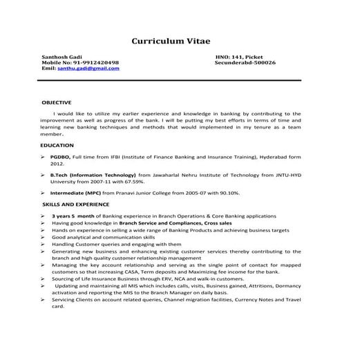 Santhosh_resume_3.6 | DOC