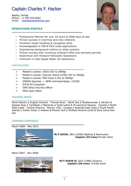 CV Simon Johnson PDF | PDF | Cruises | Travel Type