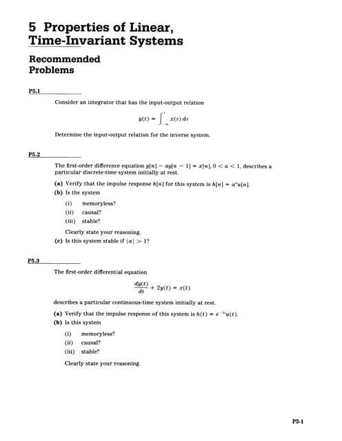 Convolution problems | PDF
