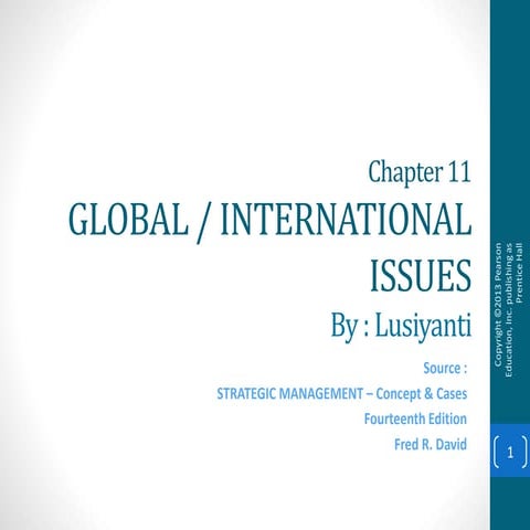 Chapter 11 - Global International Issue Lusiyanti | PPTX