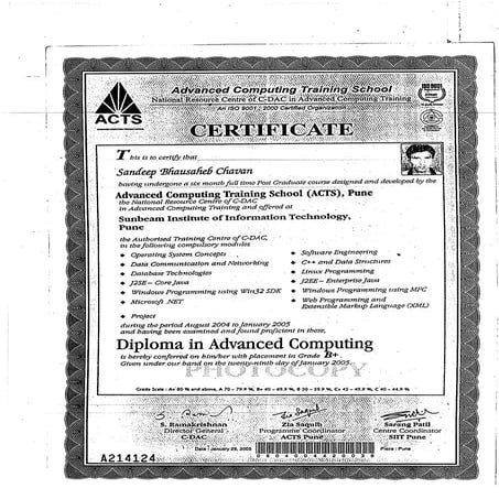 CDAC_Certificate | PDF