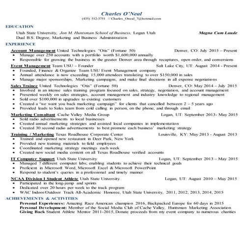 CJ Resume 2016 | DOCX