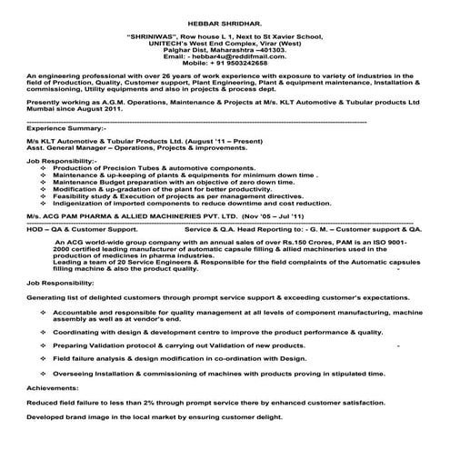 CV_Sridhar_Hebbar | DOC