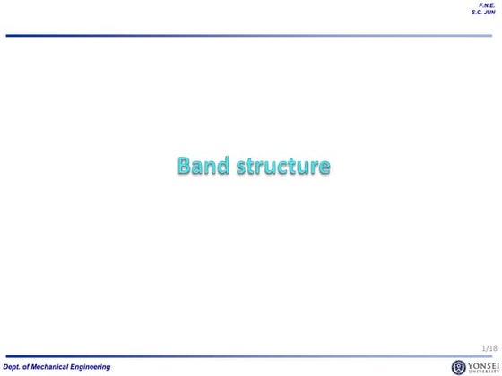Energy band diagram of semiconductor | PPTX