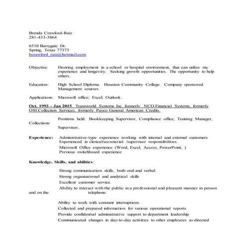 Brenda Crawford RESUME | DOCX