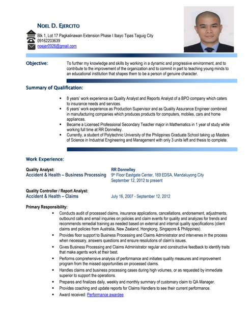 Gamboa Resume | PDF