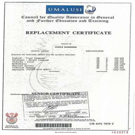 Diploma and Matric | PDF