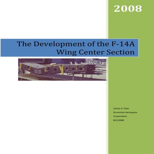 The Development of the F-14A WCS-8-01-08 | PDF