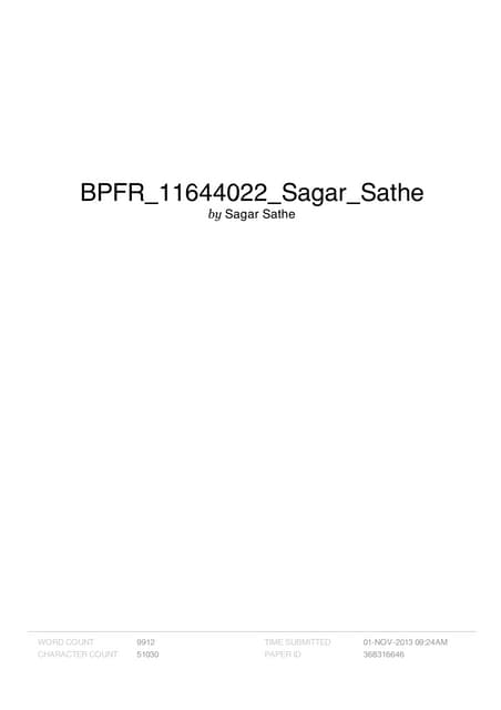 Sagar Sathe presentations