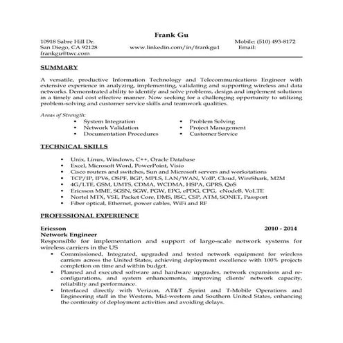 Frank Gu - Resume | DOC