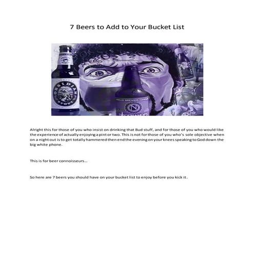 Six-Pack Store Beer List | DOC