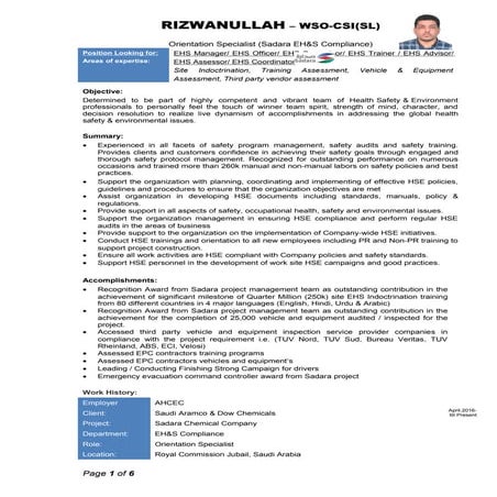 Rizwanullah updated Resume - Jun. 26, 2016 | DOC