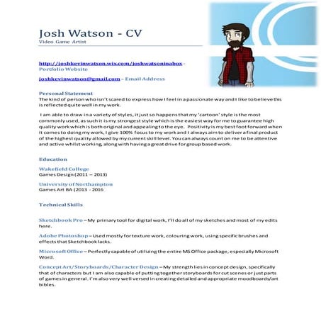 Josh Watson - CV | DOCX