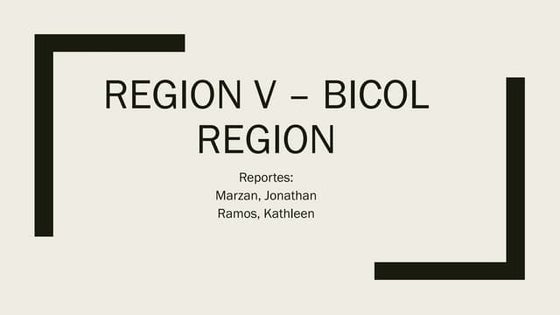 Philippines Region V | PPTX