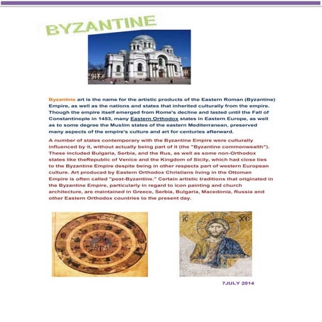 Byzantine Art/Design | DOCX