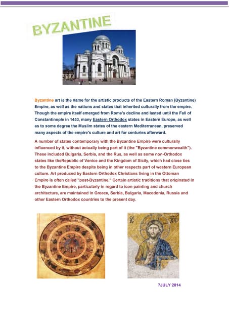 Roman&byzantine art and achitecture | PDF