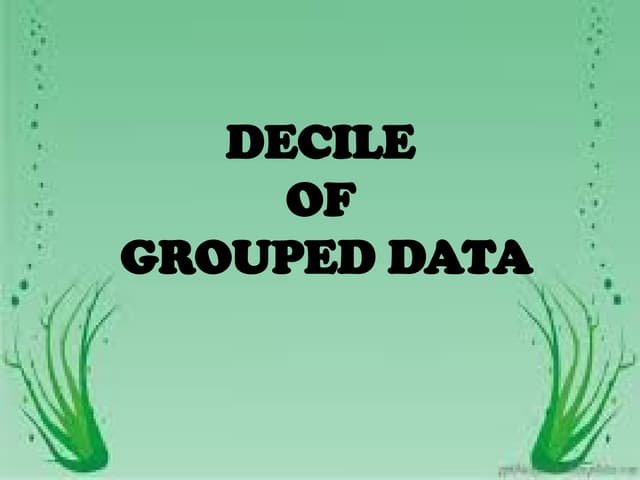 QUARTILES : MEASURES OF POSITION FOR GROUPED DATA | PPTX