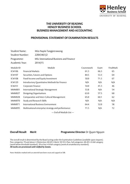 Academic Record | PDF