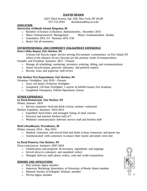 Adam Quillian Professional Resume - General | PDF