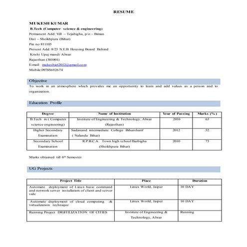 Neeraj Resume | DOCX