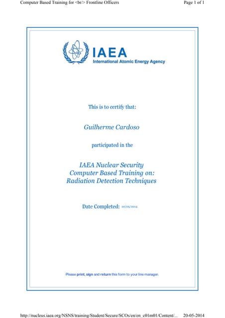 Certificate of Completion — OSHA10Hr | PDF