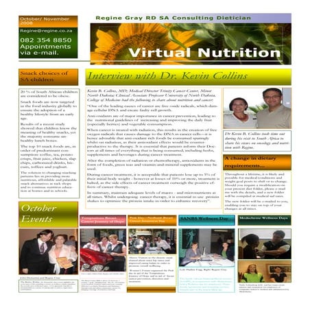 13. October November 2008 Nutrition Newsletter | PDF