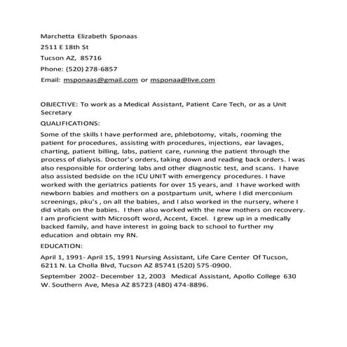 my updated resume july 2016 [188812] | DOCX