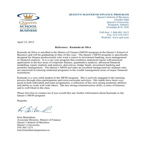 kumudu Queens reference | PDF