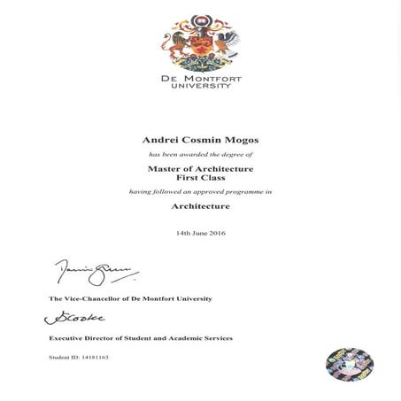 MArch Diploma - Andrei Mogos | PDF