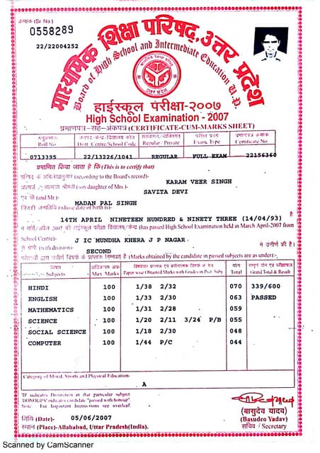 12th mark sheet CBSE | PDF