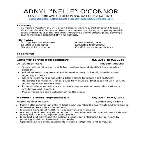 Judy's Resume | PDF