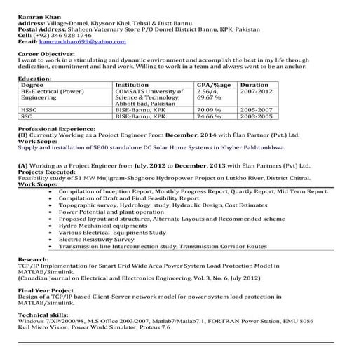 Electrical Engineer | PDF