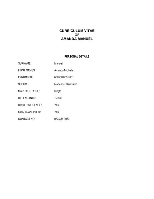 Johan Delport CV | DOC